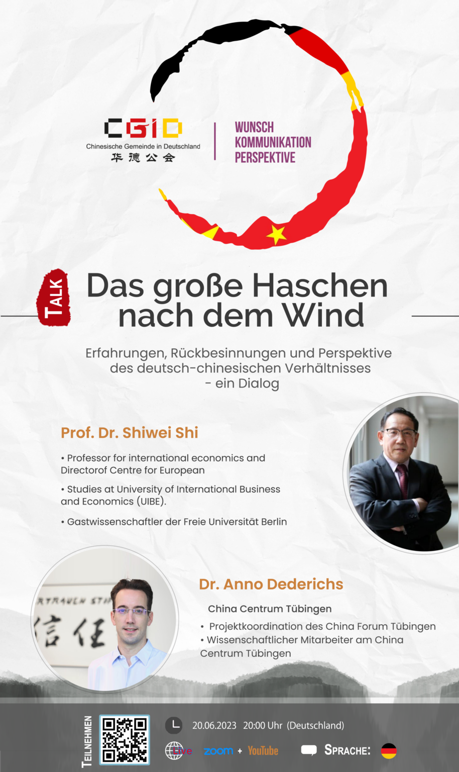 Das große Haschen nach dem Wind - Chinesische Gemeinde in Deutschland e.V.
